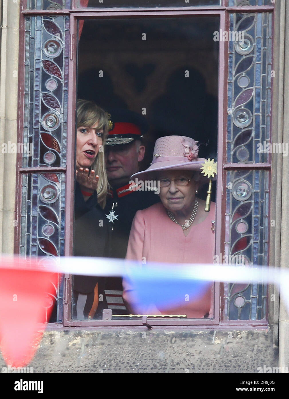 Queen Elizabeth II at Manchester Town Hall Manchester, England - 23.03. ...