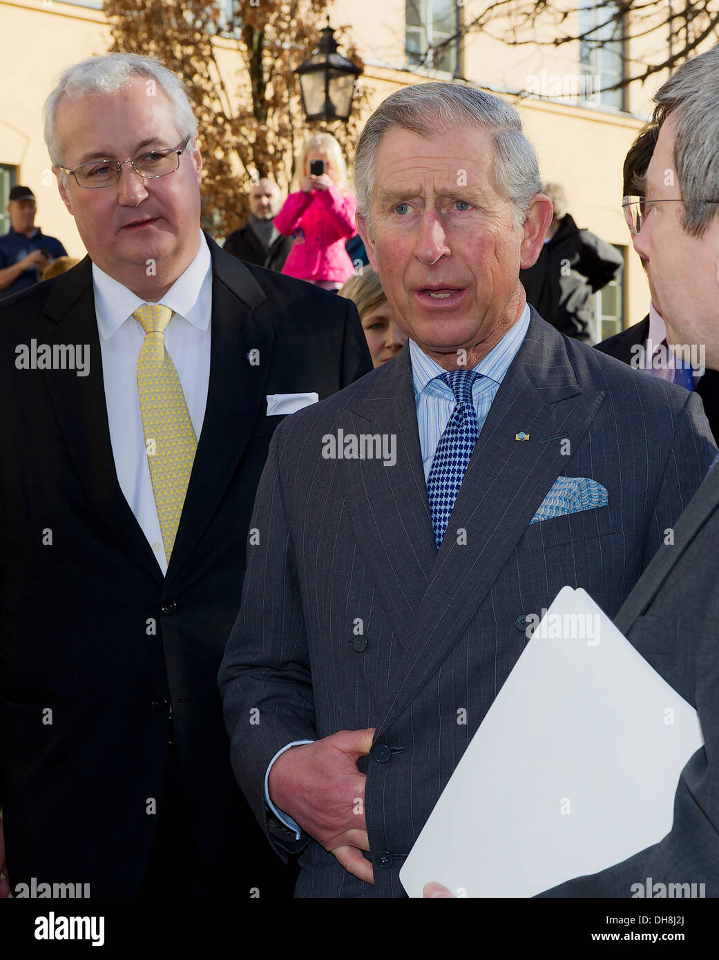 Prince Charles Prince of Wales and King Carl XVI Gustaf of Sweden visit ...