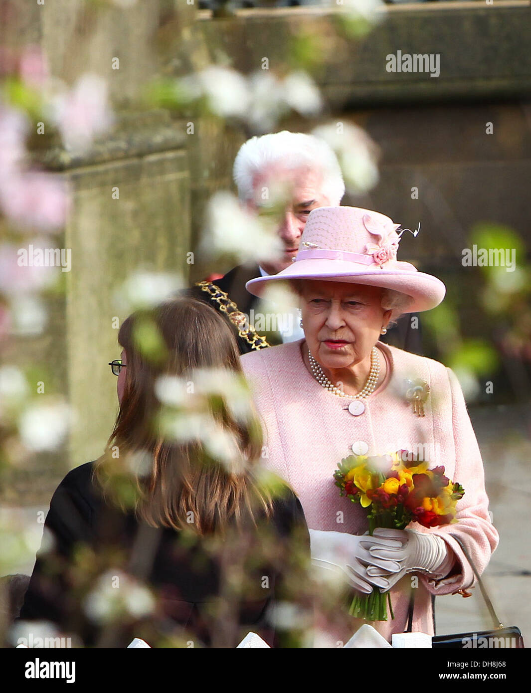 Queen Elizabeth II at Manchester Town Hall Manchester, England - 23.03. ...