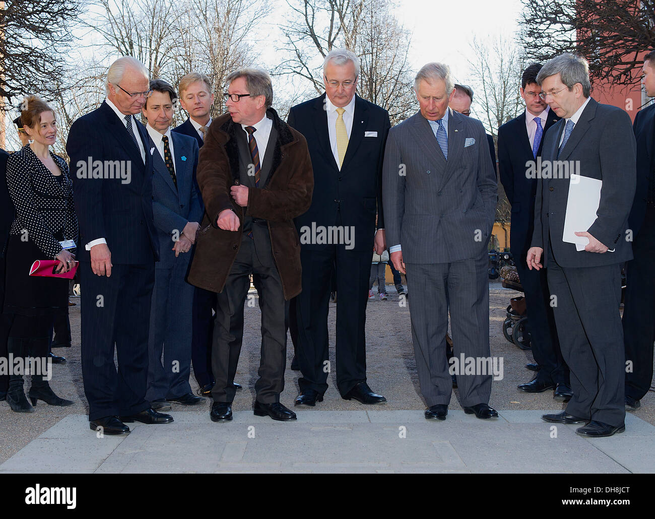 Prince Charles Prince of Wales and King Carl XVI Gustaf of Sweden visit ...