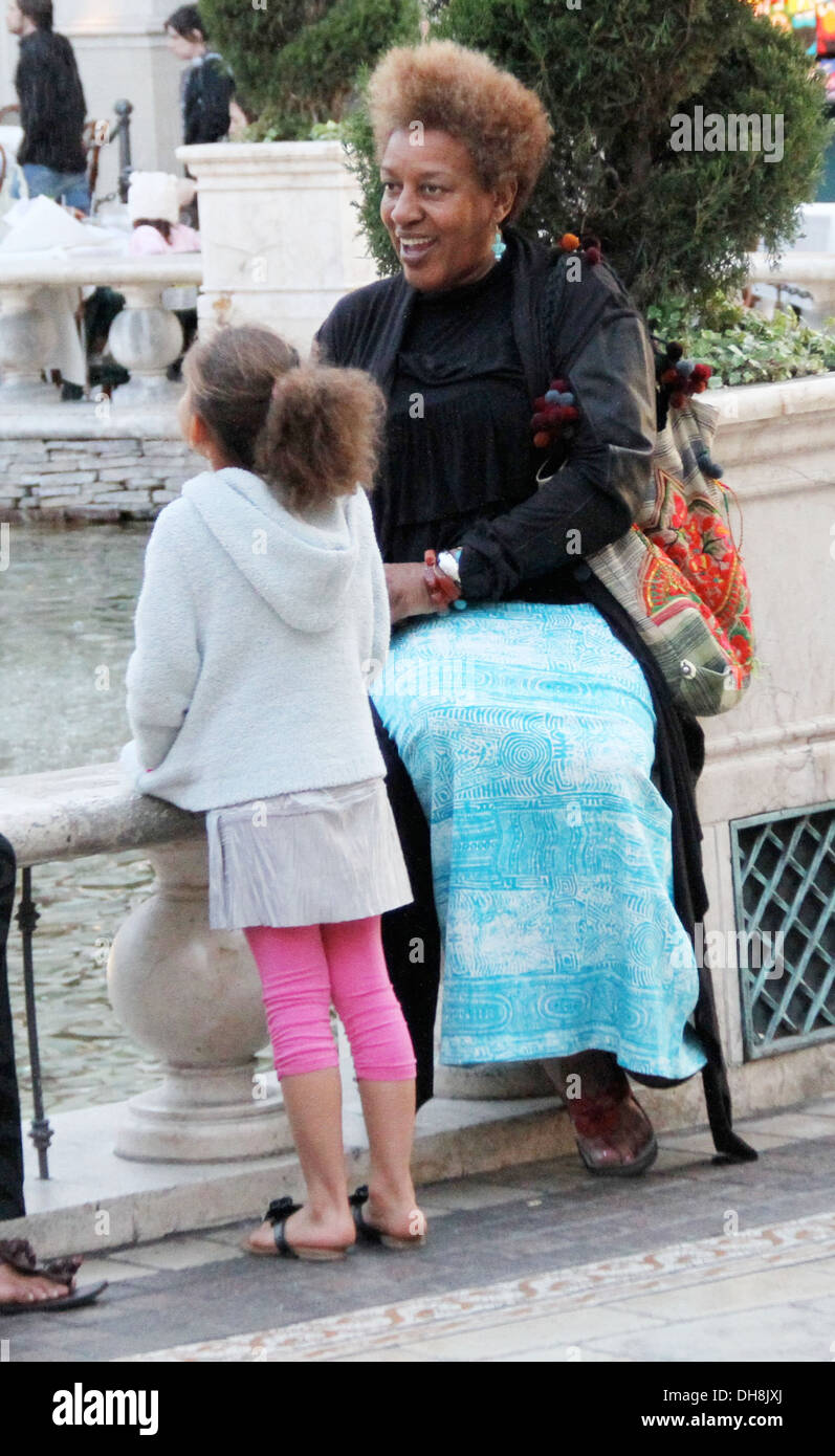 CCH Pounder at Grove with her daughter in Beverly Hills Los Angeles ...