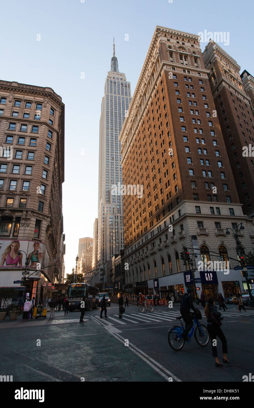 Empire State building photographed from West 34th Street, New York City ...