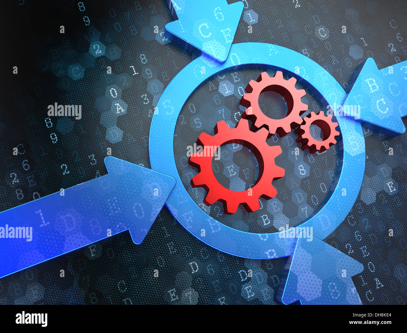 Digital gear icon hi-res stock photography and images - Alamy