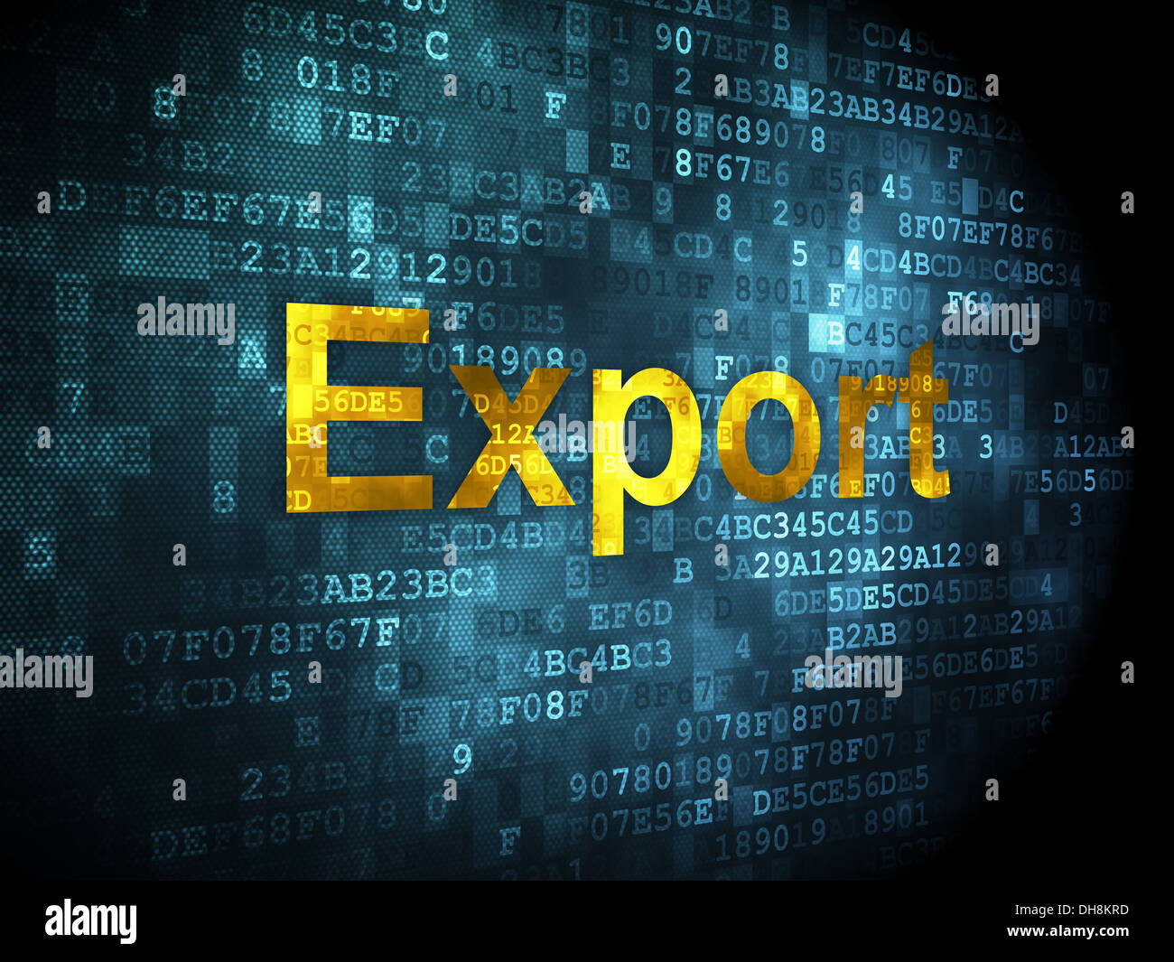 Business concept: Export on digital background Stock Photo - Alamy