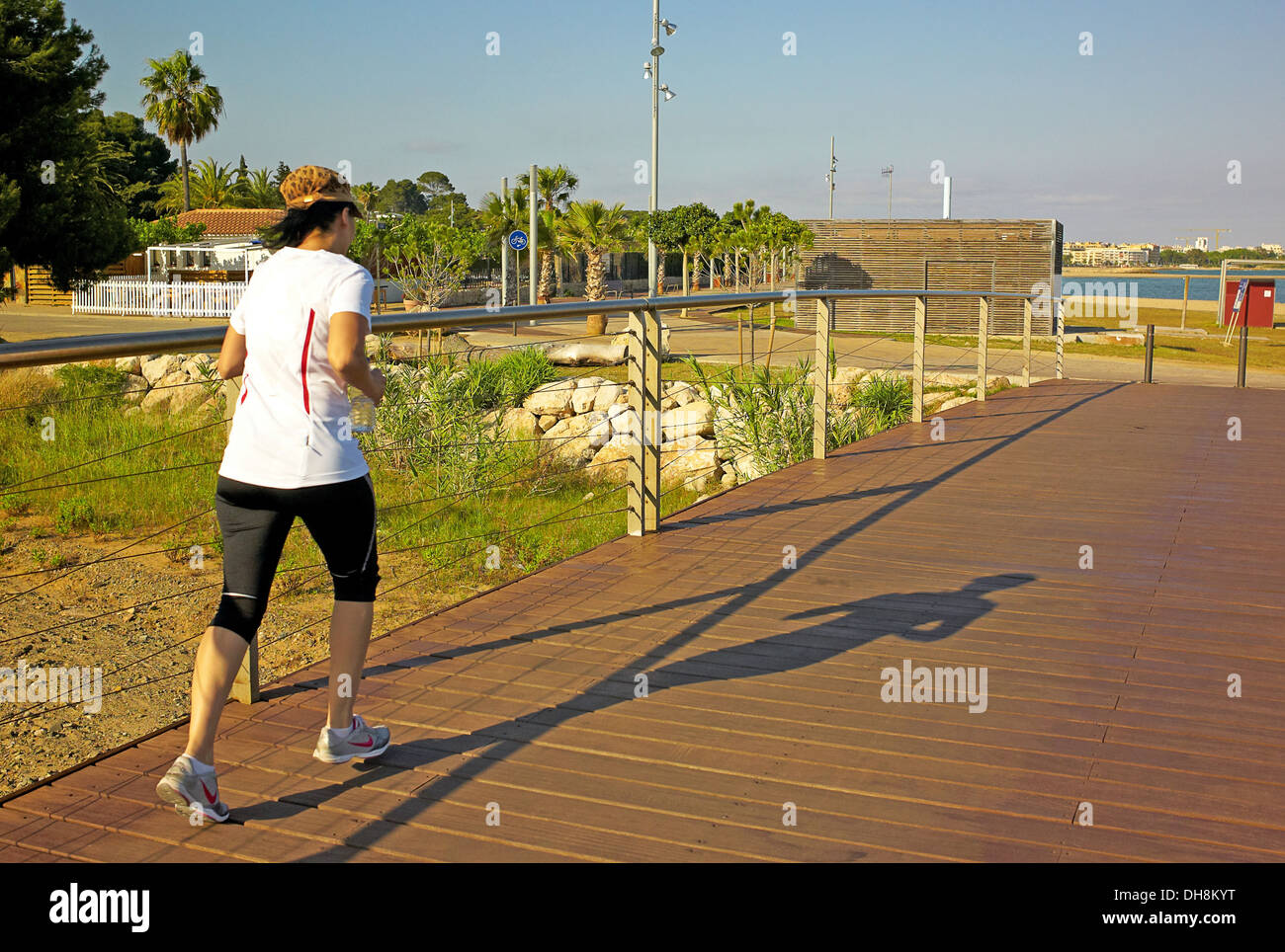 -Woman practicing Footing- Gold Coast (Spain Stock Photo - Alamy