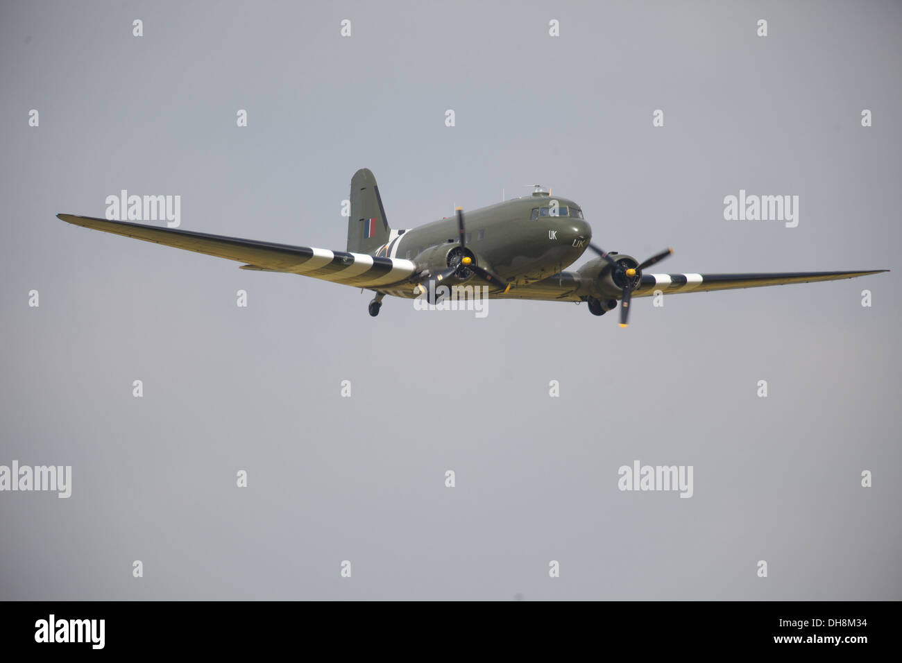 Dakota aircraft of the Battle of Britain memorial Flight at a ...