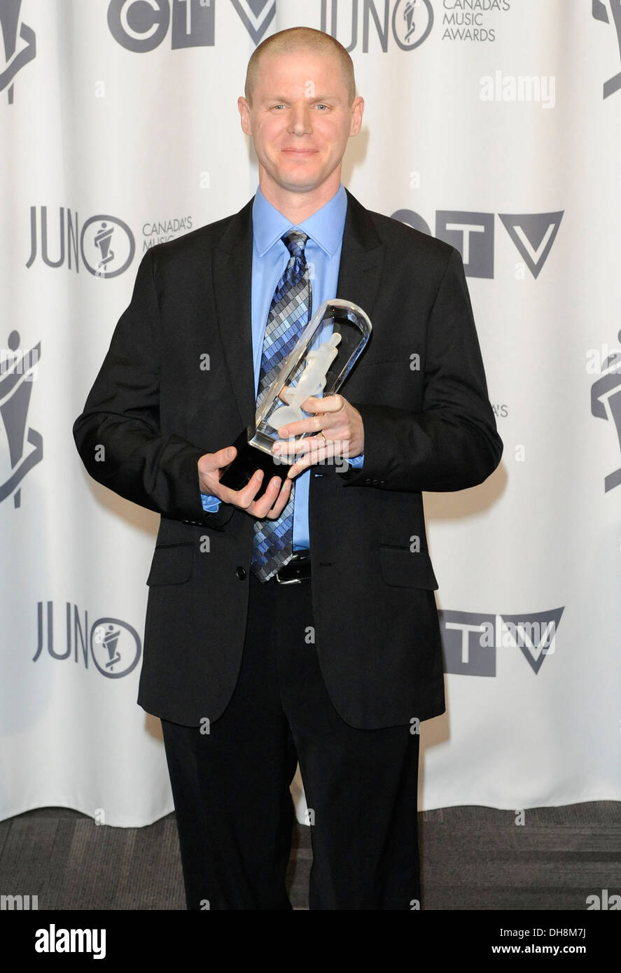 Derek Charle 2012 JUNO Gala Dinner and Awards at Ottawa Convention ...