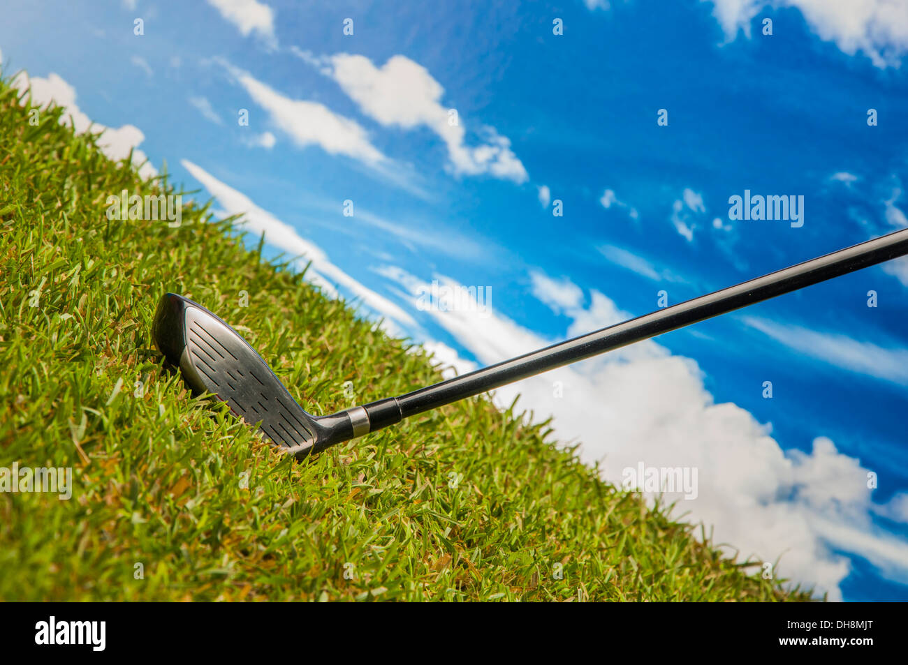 Golf stuff on green grass Stock Photo - Alamy