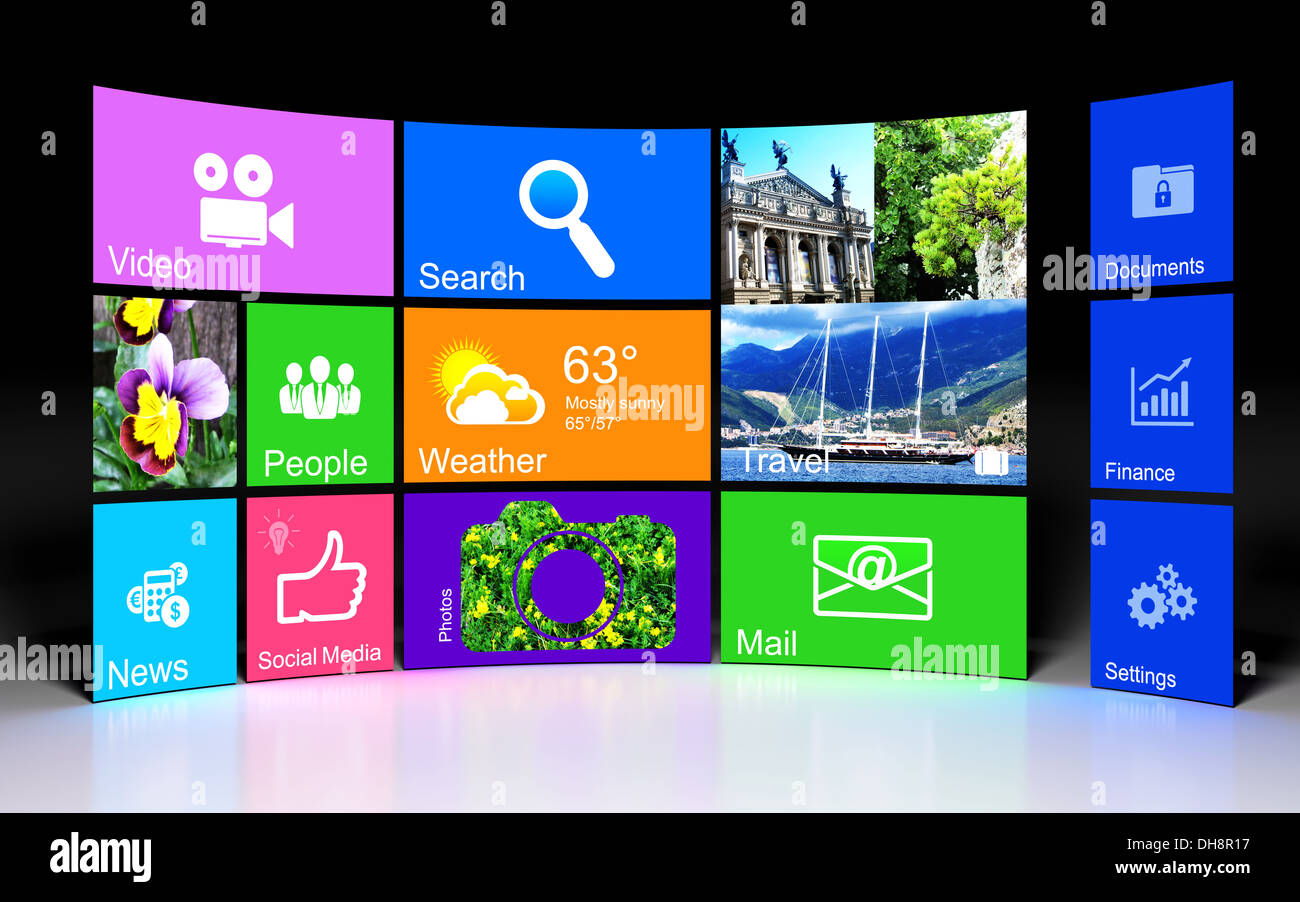 Information technology concept: desktop background Stock Photo - Alamy