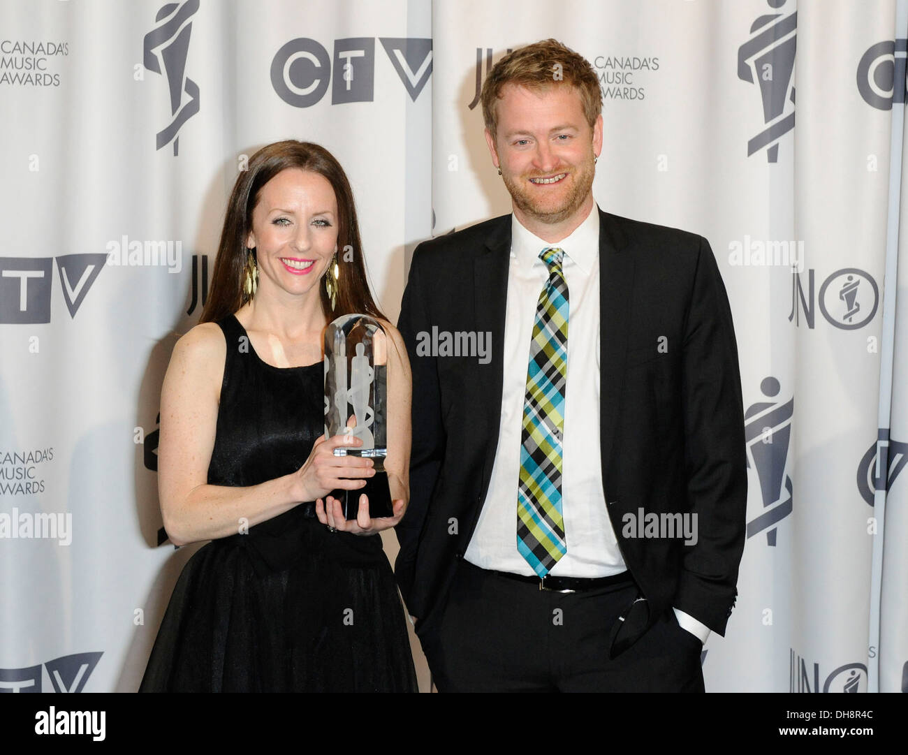 Kim Ridgewell and Jeff Harrison 2012 JUNO Gala Dinner and Awards at Ottawa Convention Centre ...