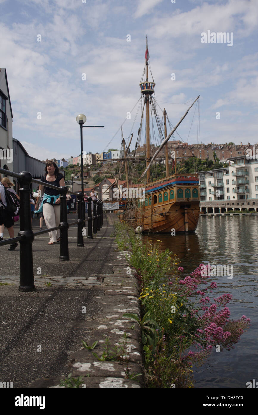 The Matthew, Docked at Bristol Floating Harbour Stock Photo - Alamy