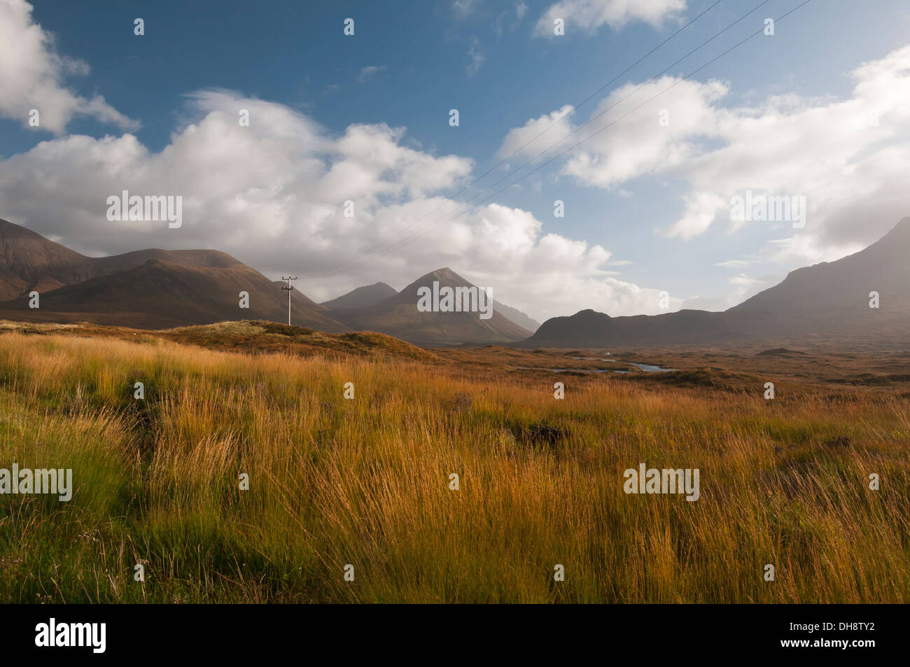 The Cuillin Hills from Sligachan Isle of Skye Scotland UK Stock Photo ...