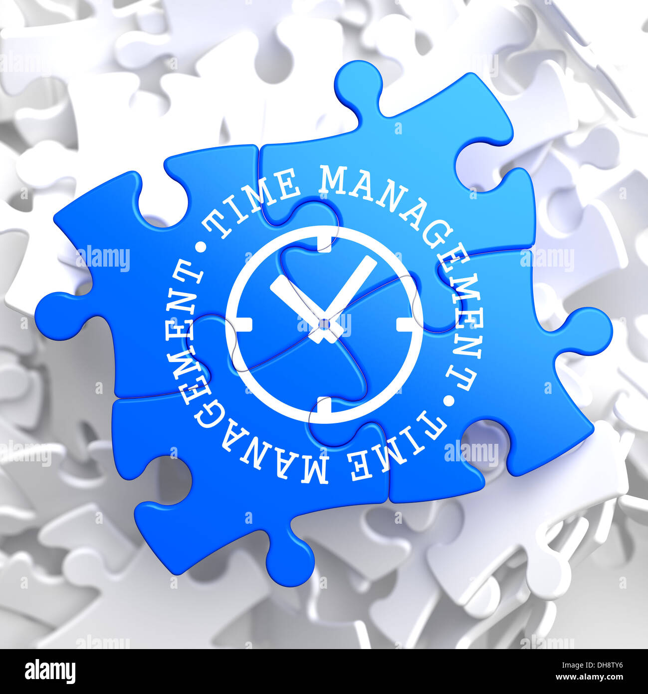 Management time business blue hi-res stock photography and images - Alamy