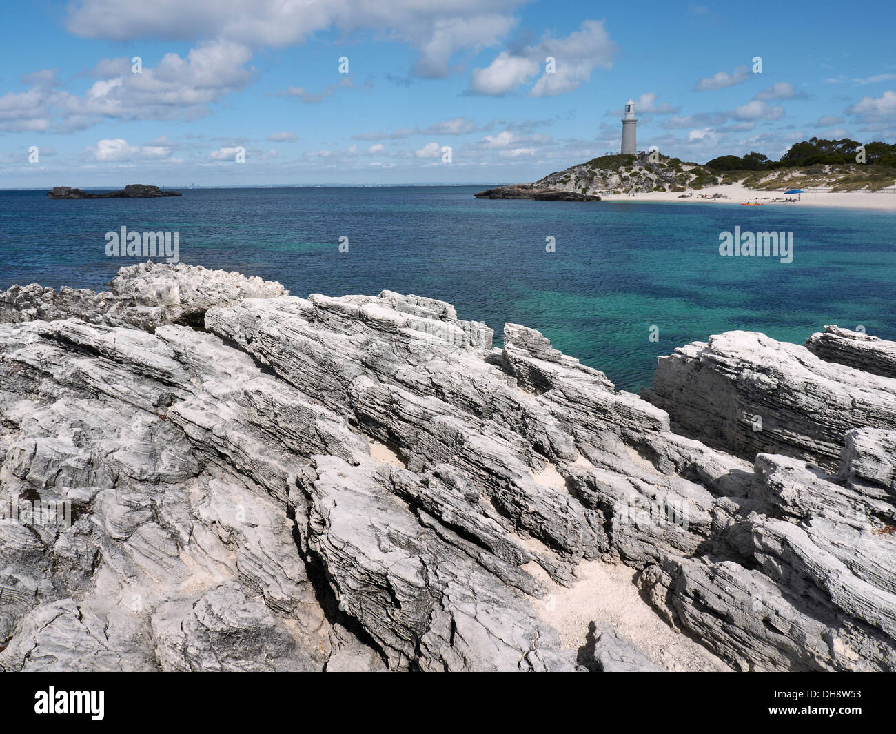 Bathurst lighthouse, Rottnest island, western Australia Stock Photo - Alamy