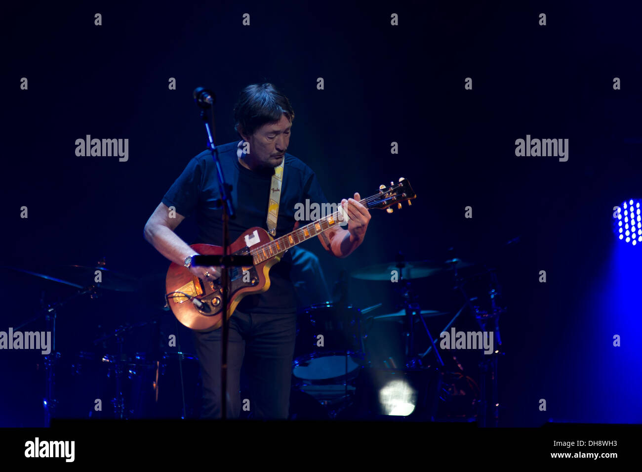 Chris Rea performing live on stage at National Indoor Arena during his ...