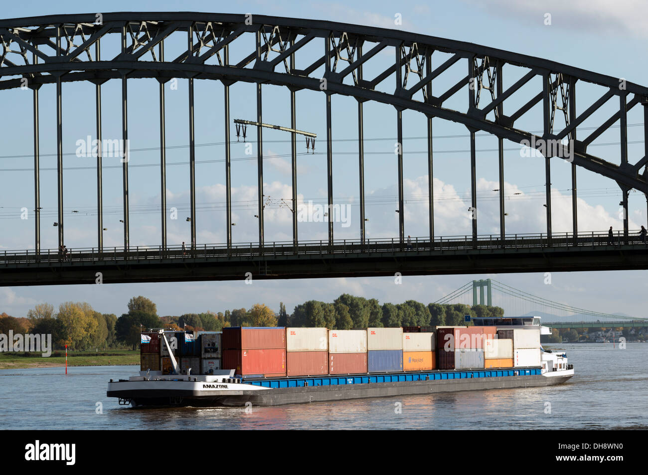 River rhine container barge hi-res stock photography and images - Alamy