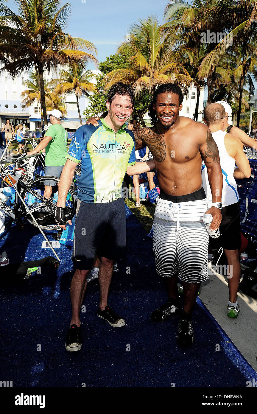James Marsden and DeAngelo Williams participate in 5th Annual Nautica ...