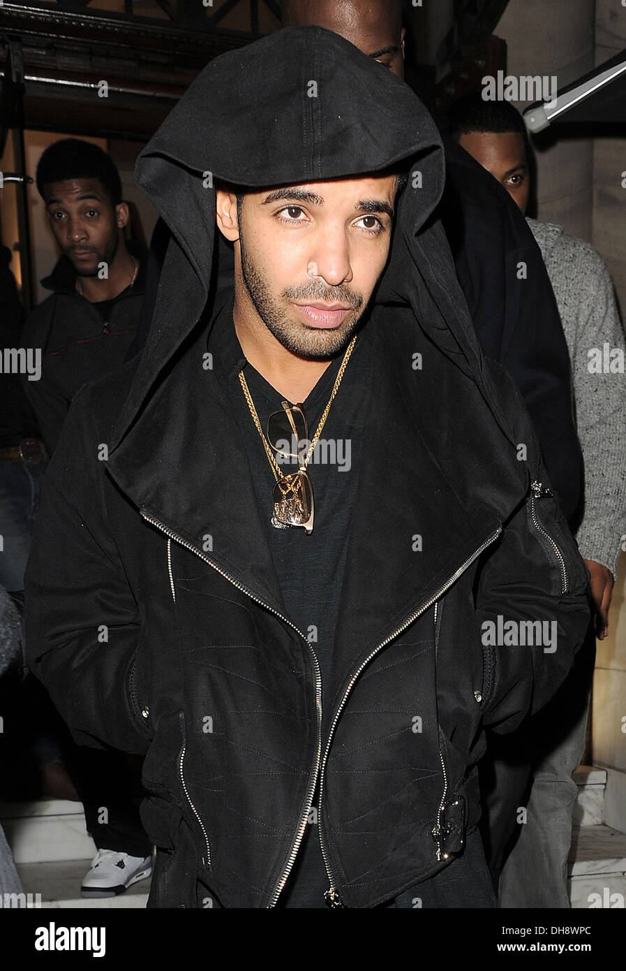 Drake leaving Aura nightclub. London, England - 29.03.12 Stock Photo ...