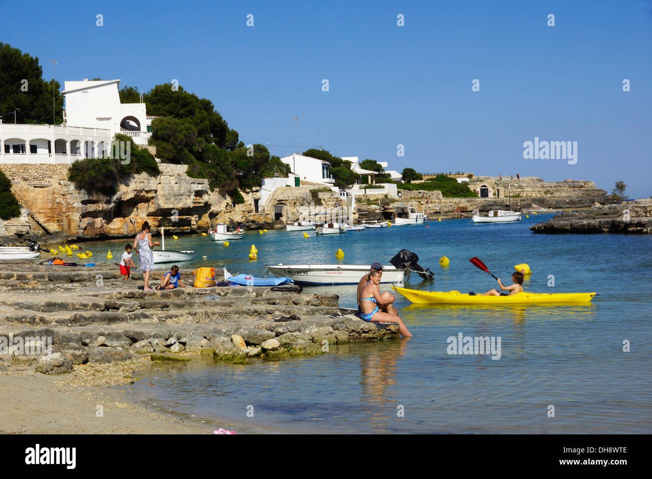 cala d'alcaufar, sant lluis, menorca, spain Stock Photo - Alamy
