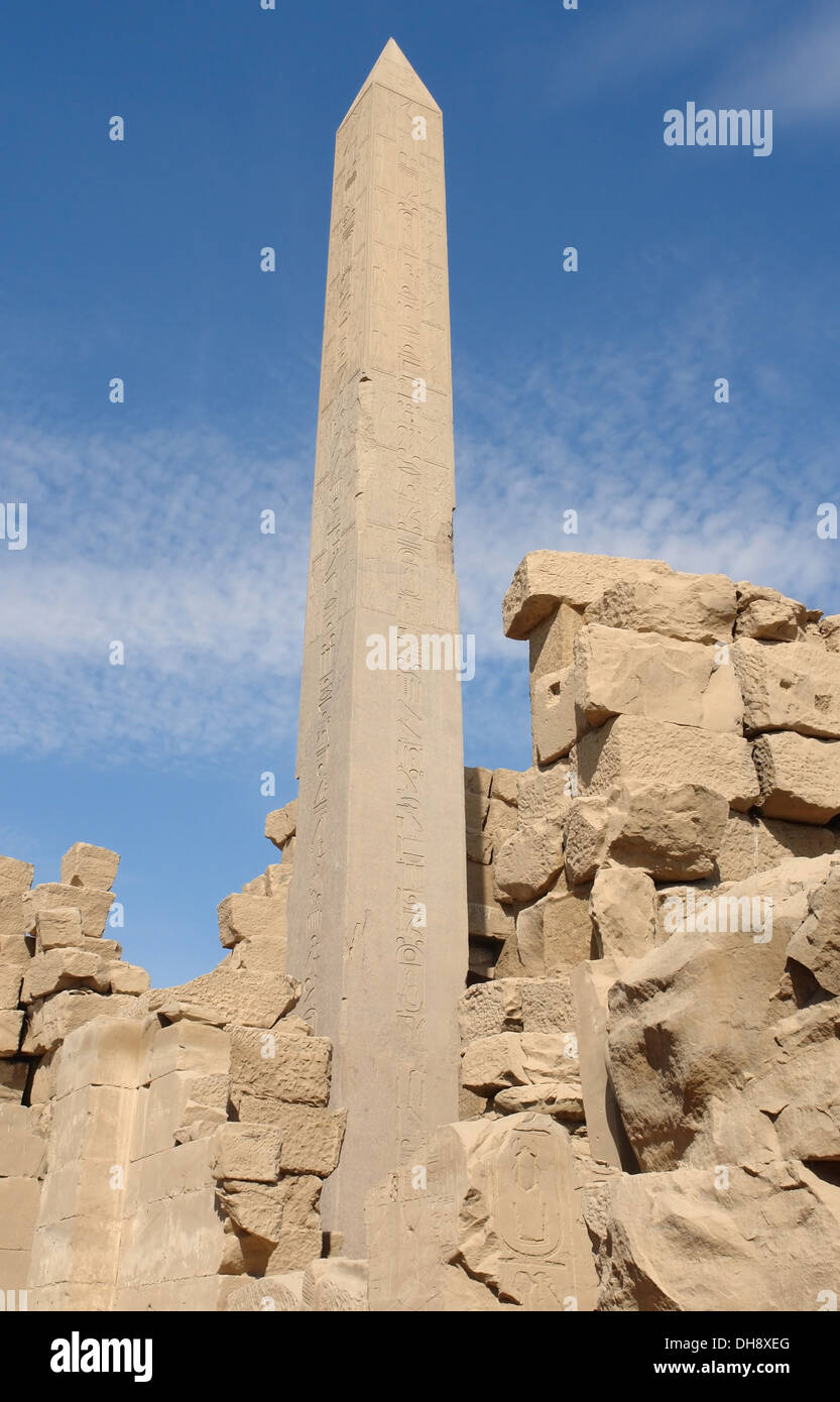 sunny illuminated architectural detail showing a obelisk at the ...