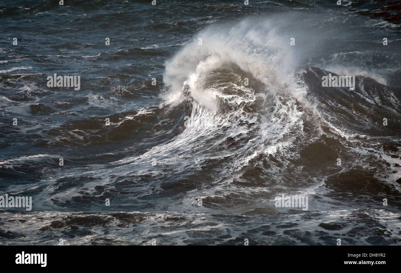 Tsunami wave crashing hi-res stock photography and images - Alamy
