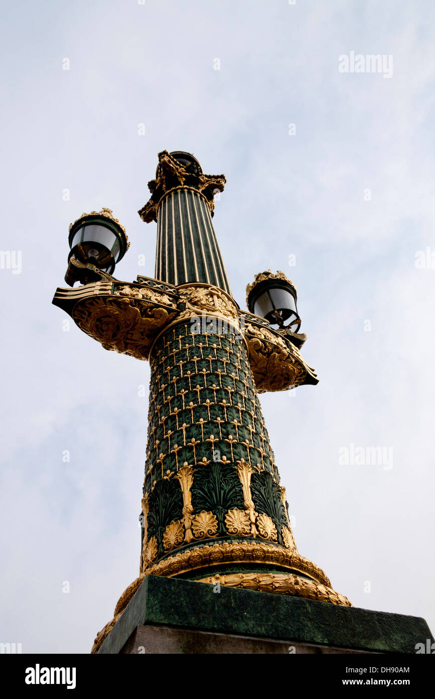 Column on the Place de la Concorde in Paris, France Stock Photo - Alamy