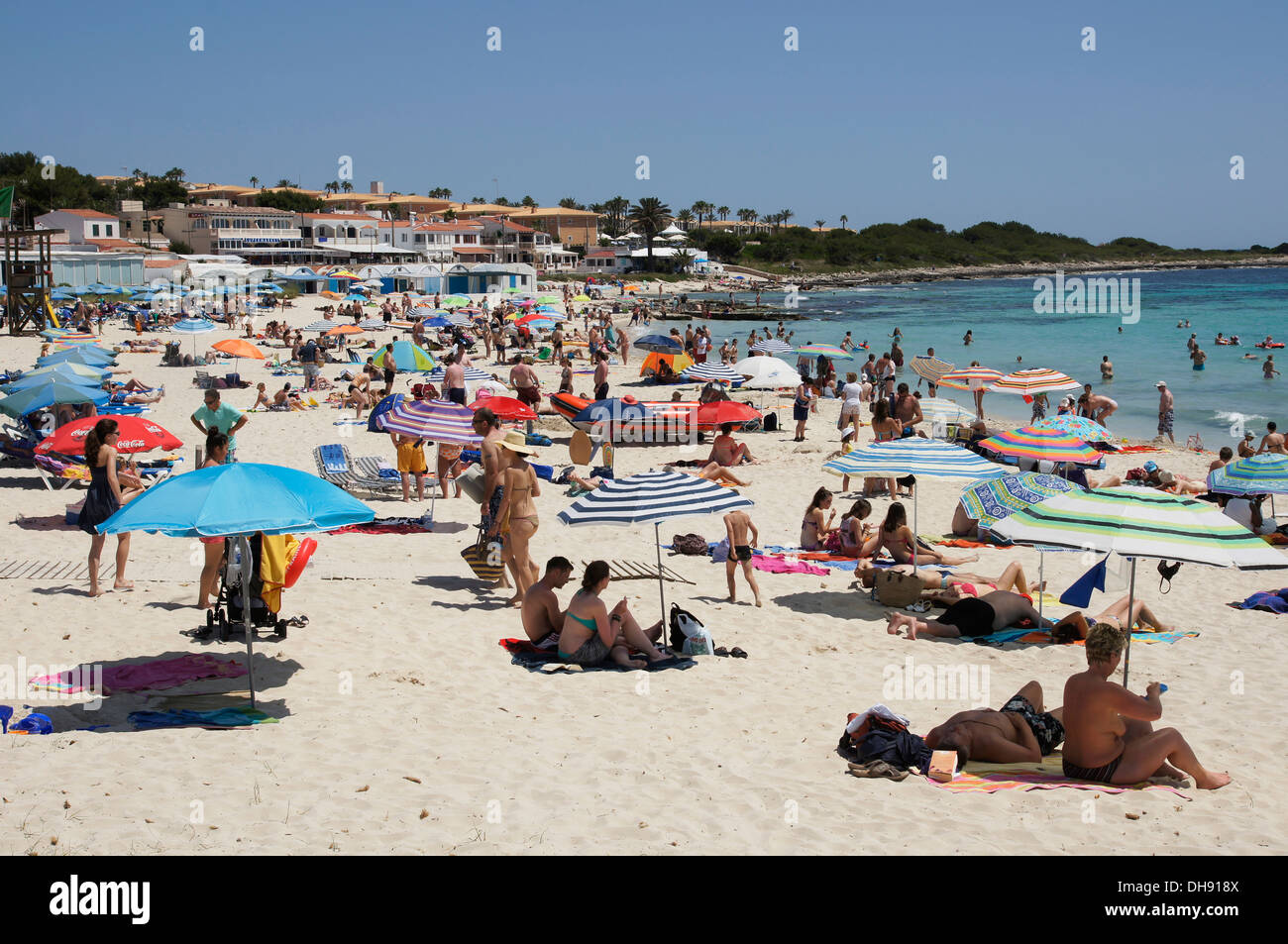 punta prima, sant lluis, menorca, spanien Stock Photo - Alamy