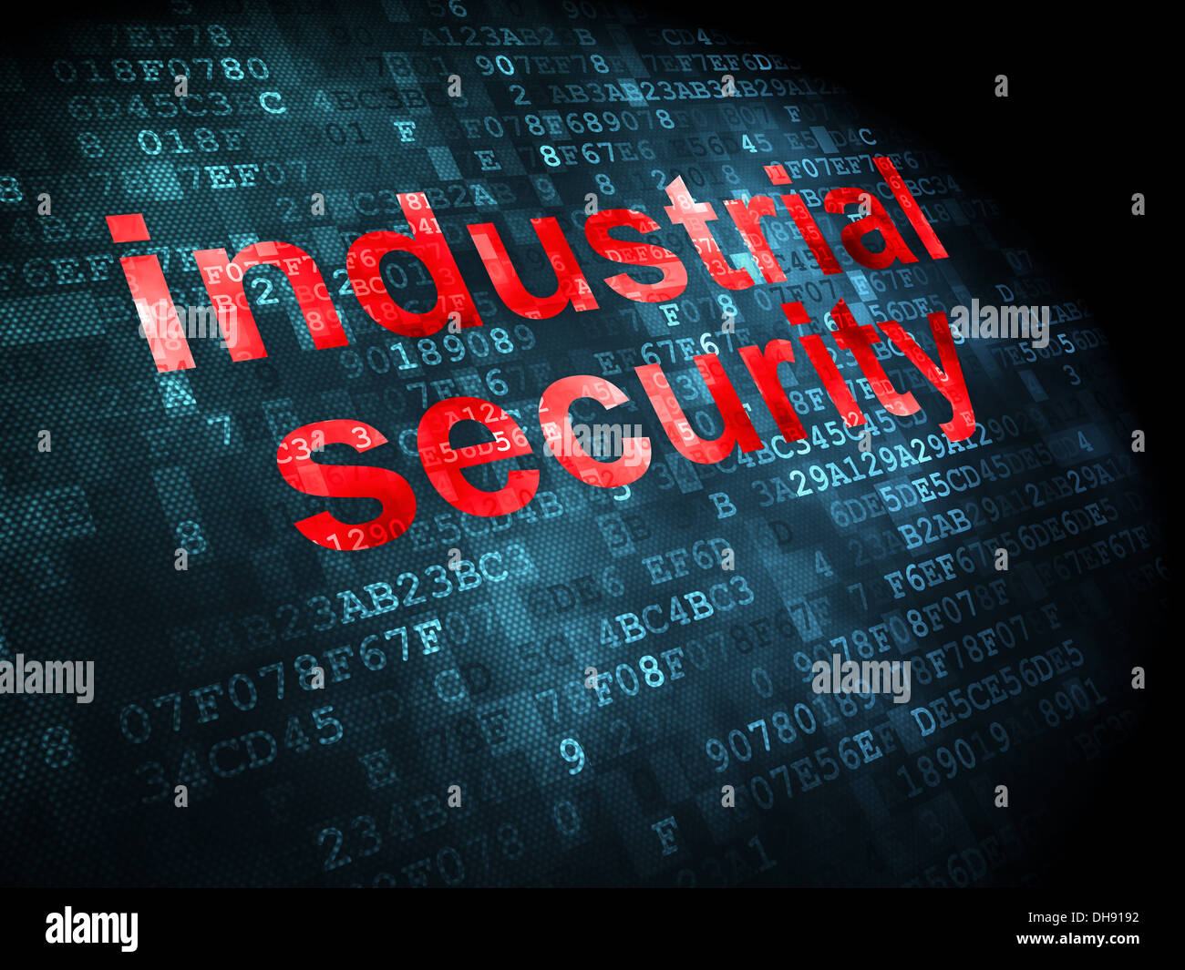 Safety concept: Industrial Security on digital background Stock Photo - Alamy