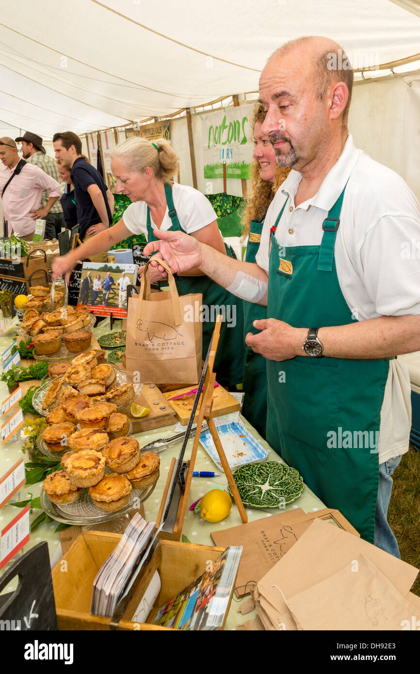 The Bray's Cottage Pies stand at the Aylsham Agricultural Show, Norfolk ...