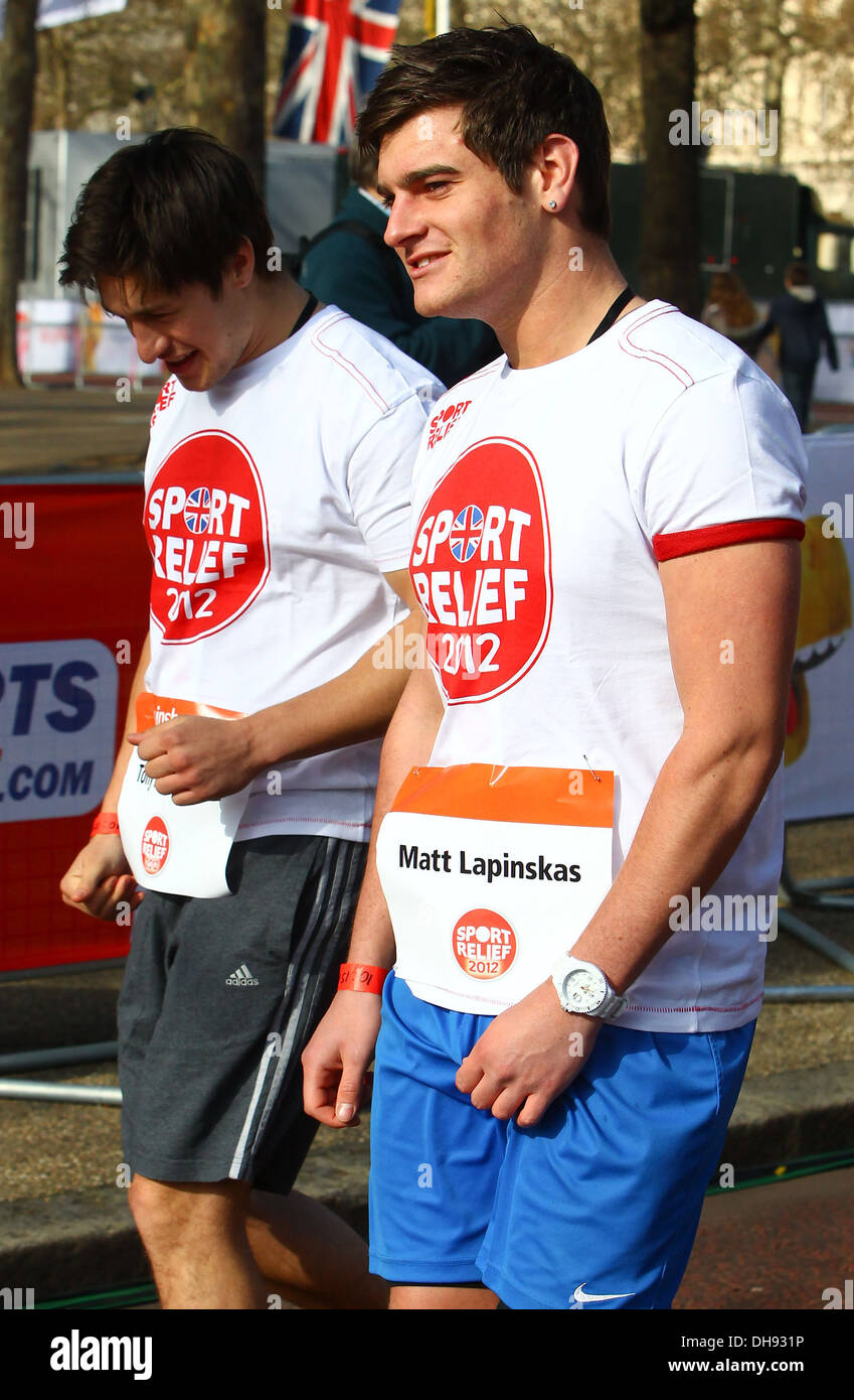 Matt Lapinskas Tony Discipline Sainsbury's Sport Relief Mile 2012 ...
