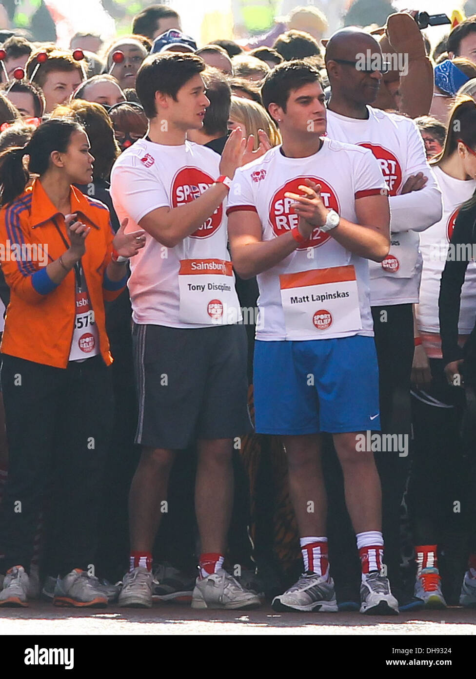 Matt Lapinskas Tony Discipline Sainsbury's Sport Relief Mile 2012 ...