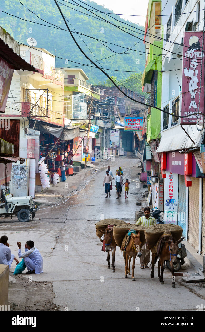 Street scene in Rishikesh, India Stock Photo - Alamy