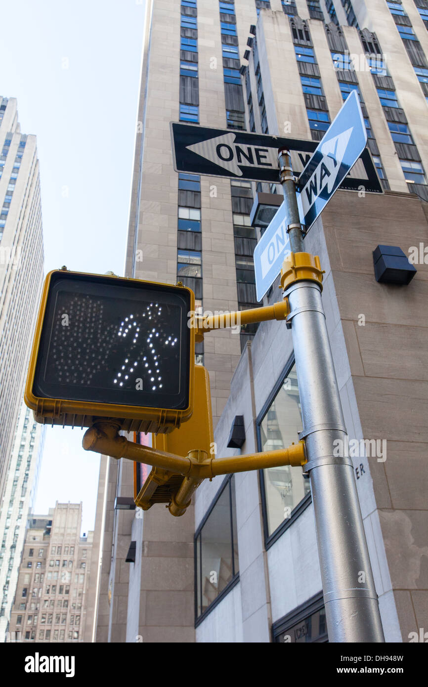 Road crossing sign american city united states of america hi-res stock ...