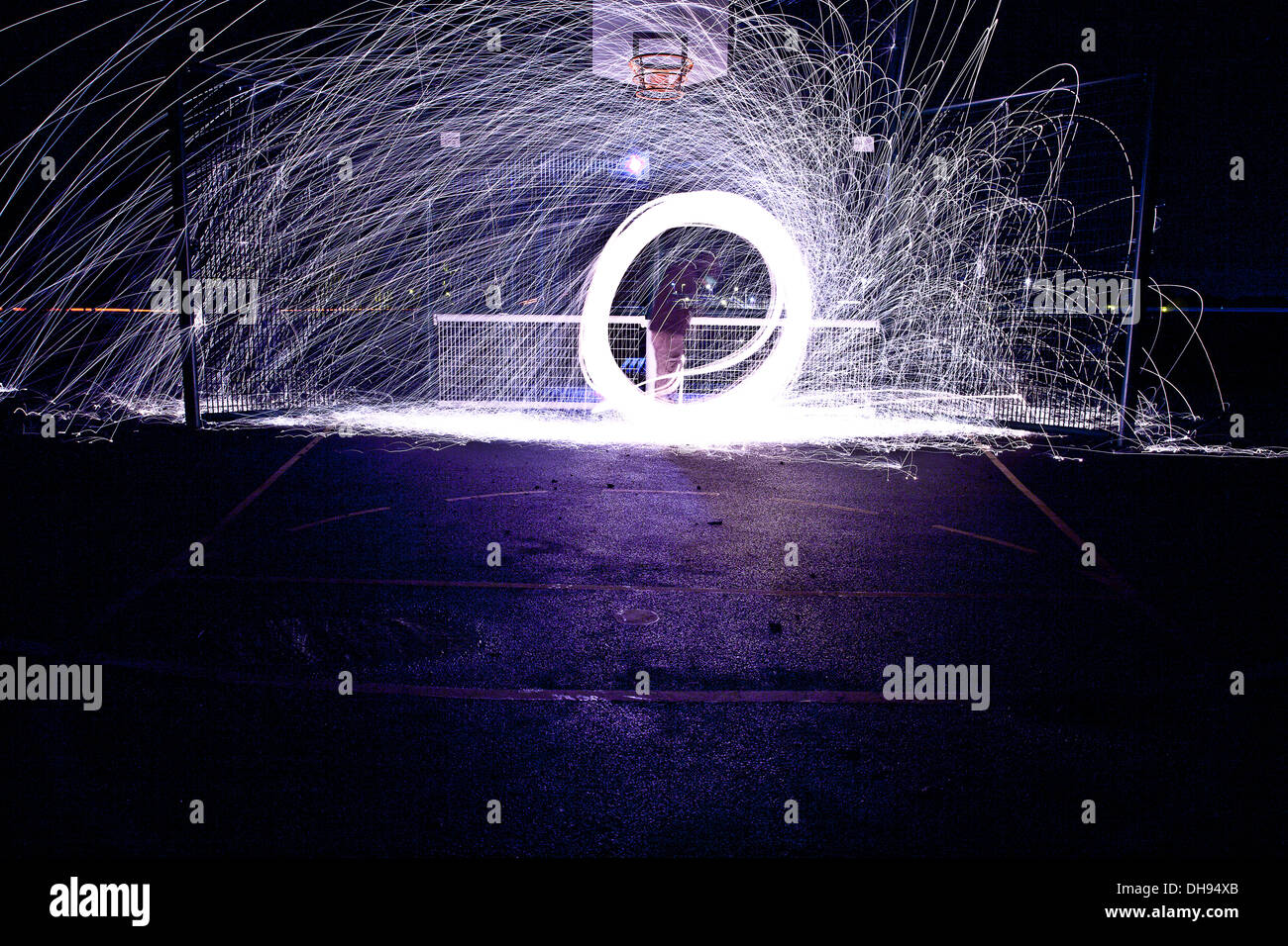 Wire wool on fire hi-res stock photography and images - Alamy