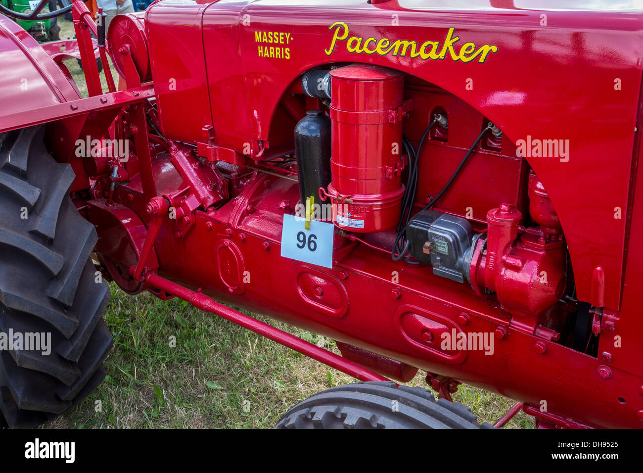 1937 Massey-Harris Pacemaker tractor on display at the Starting Handle ...