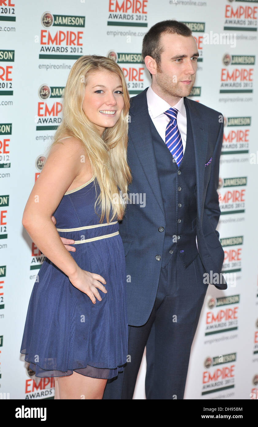 Matthew Lewis and guest 2012 Jameson Empire Awards held at Grosvenor ...