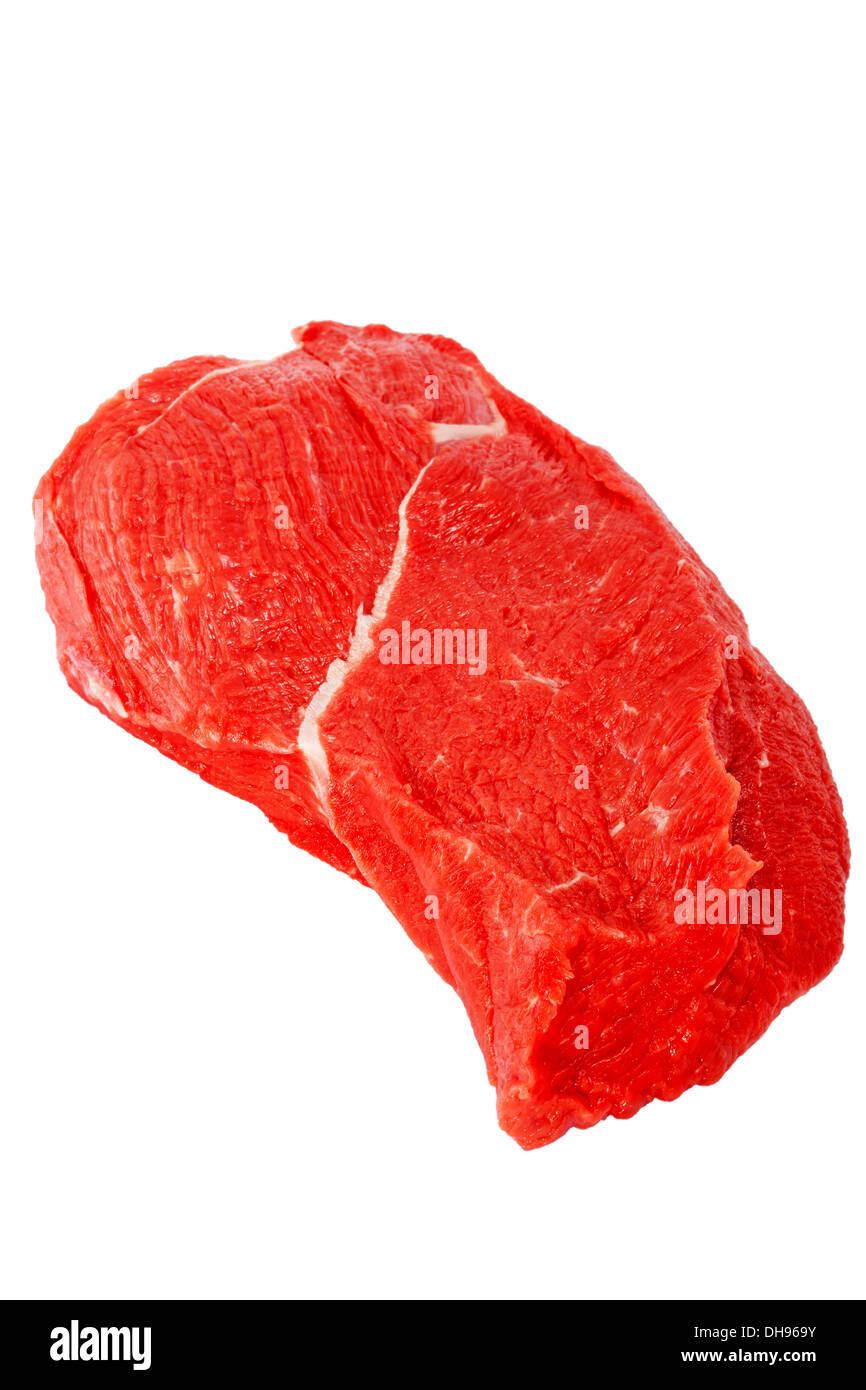 Fresh raw beef meat isolated on white background Stock Photo - Alamy