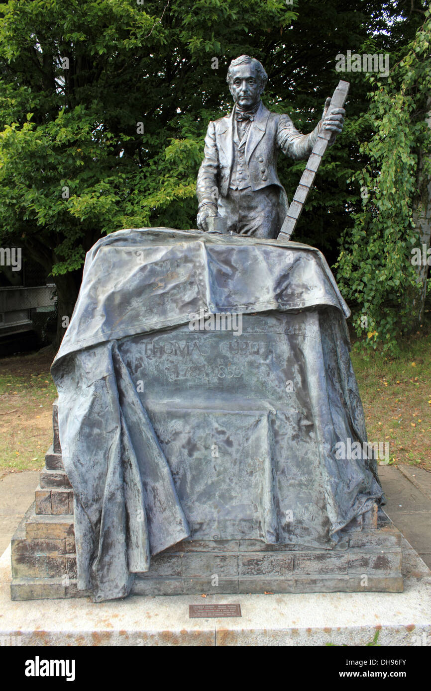 Bronze Statue of Thomas Cubitt master builder Dorking Surrey England UK ...