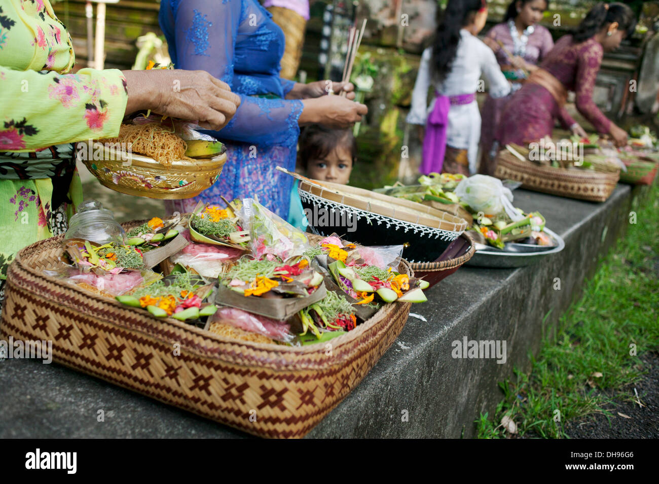 Offerings For The Kuningan Festival; Bali, Indonesia Stock Photo - Alamy