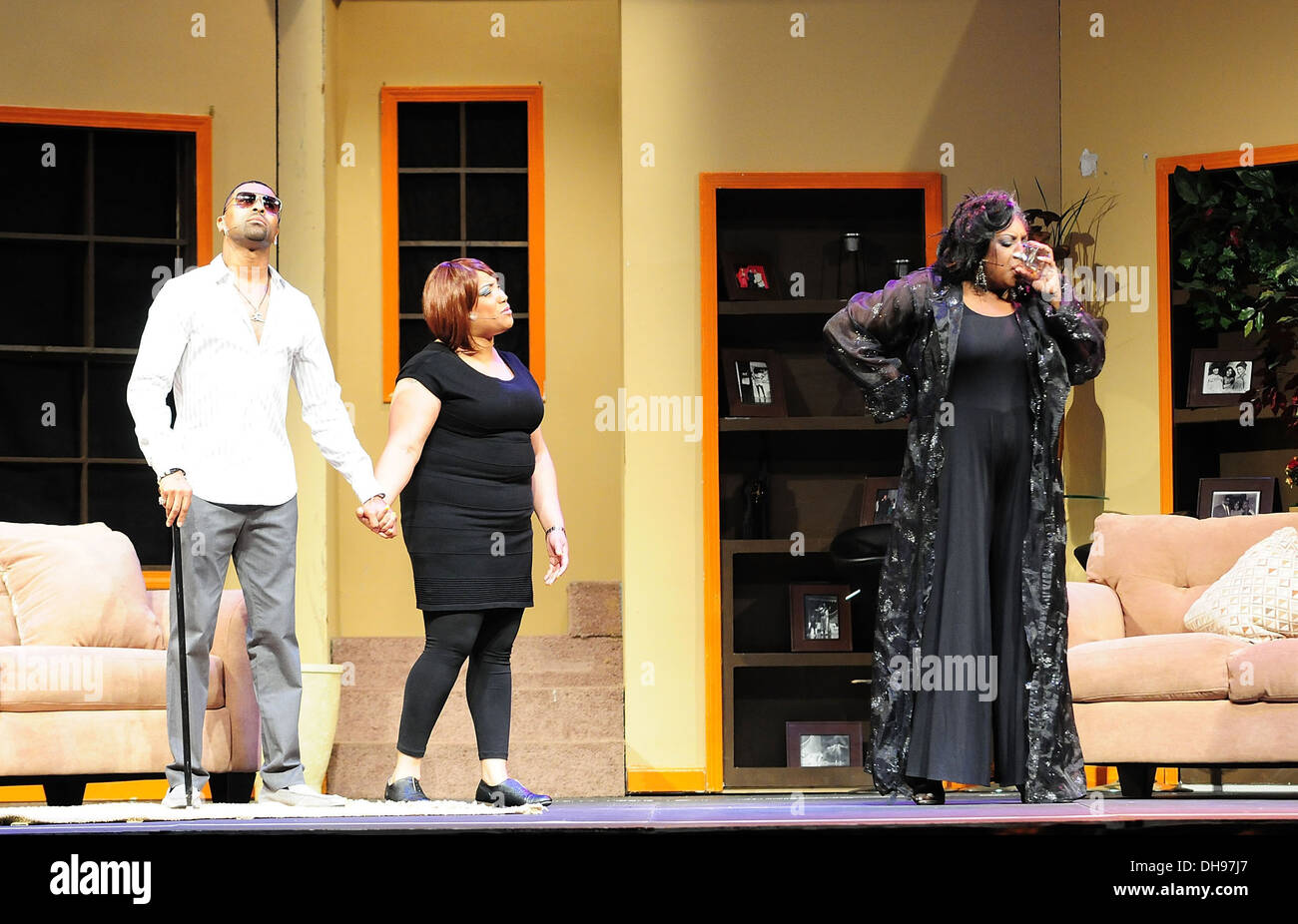 Ginuwine and Lisa Page Brooks performs on stage at Matthews gospel ...