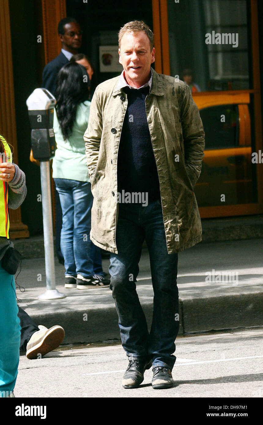 Kiefer Sutherland returns as Jack Bauer filming his upcoming movie "24 ...