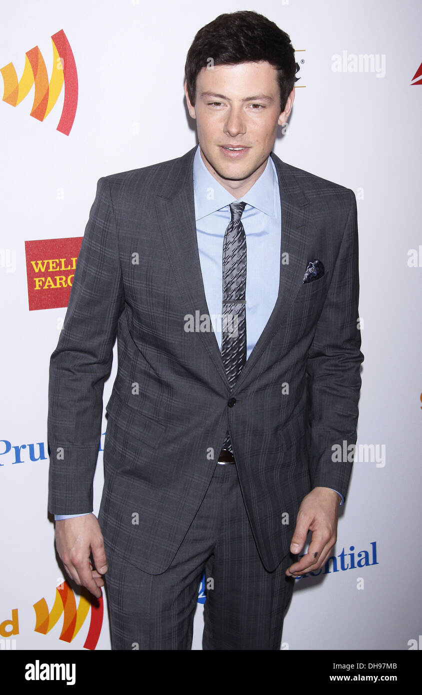 Cory Monteith 23rd Annual GLAAD Media Awards at Marriott Marquis Hotel ...