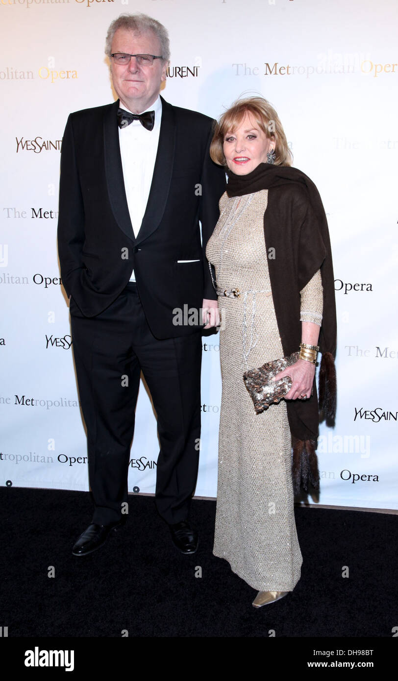 Sir Howard Stringer and Barbara Walters Metropolitan Opera's premiere ...
