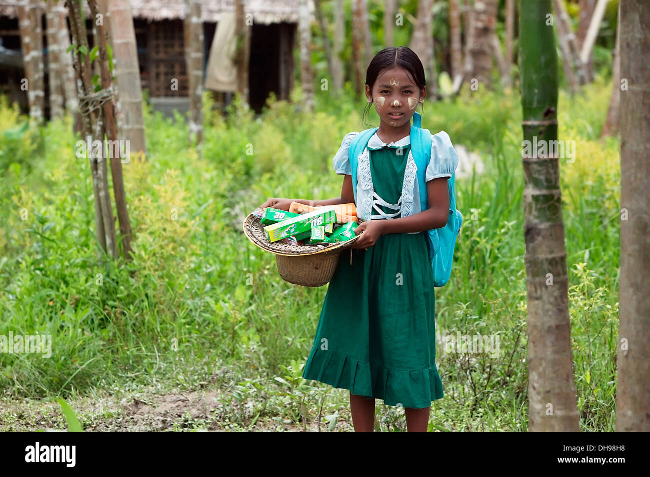 School Children Receive Assistance Following Cyclone Nargis; Kyaung ...