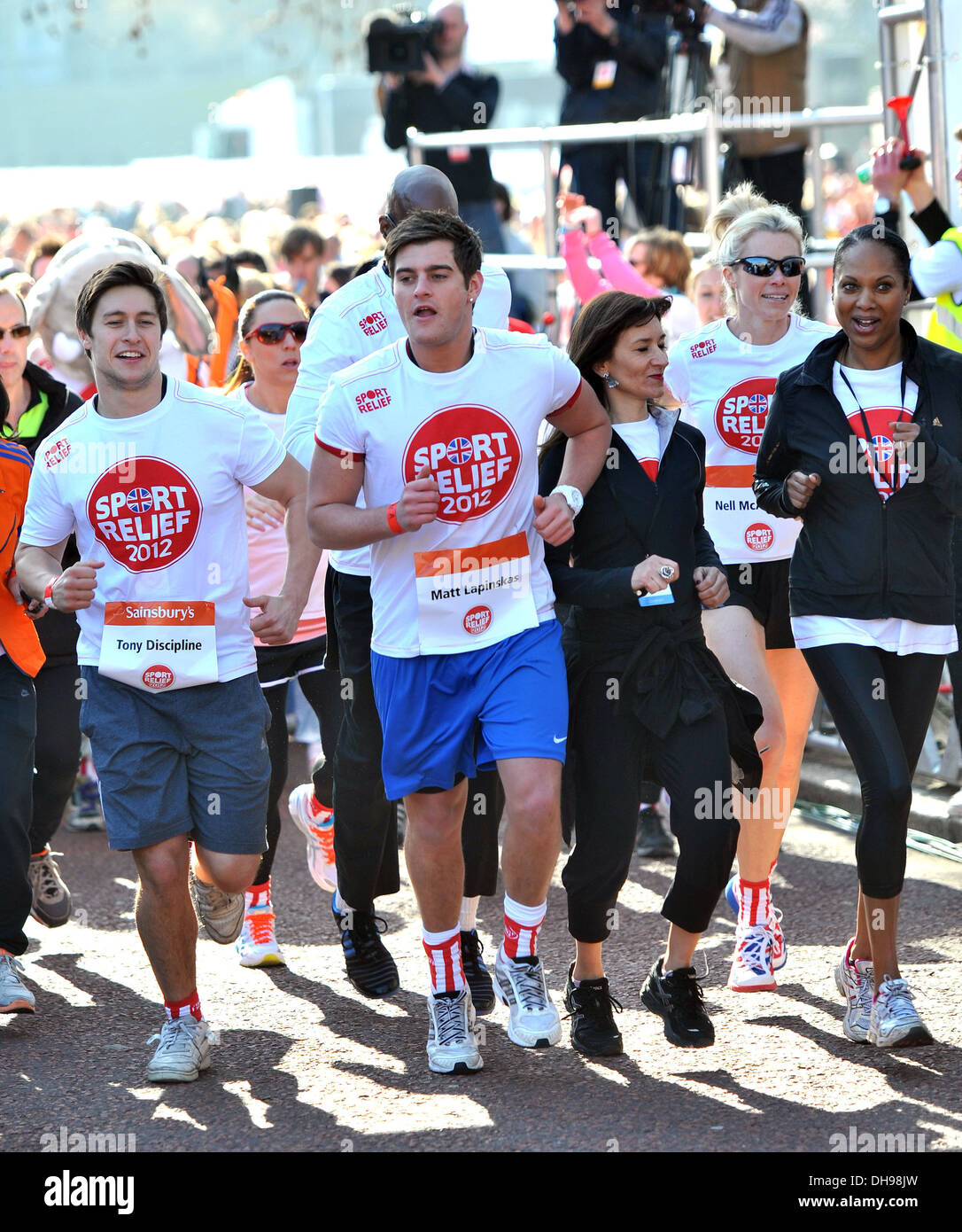 Matt Lapinskas Tony Discipline Sainsbury's Sport Relief Mile 2012 ...