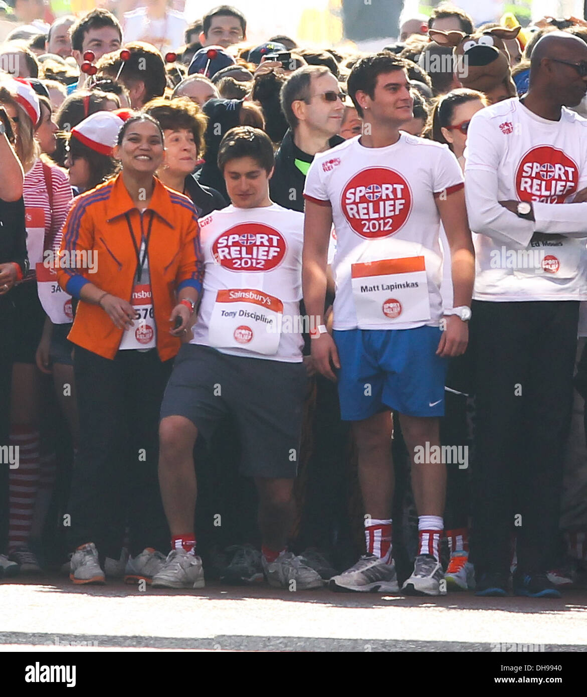 Matt Lapinskas Tony Discipline Sainsbury's Sport Relief Mile 2012 ...
