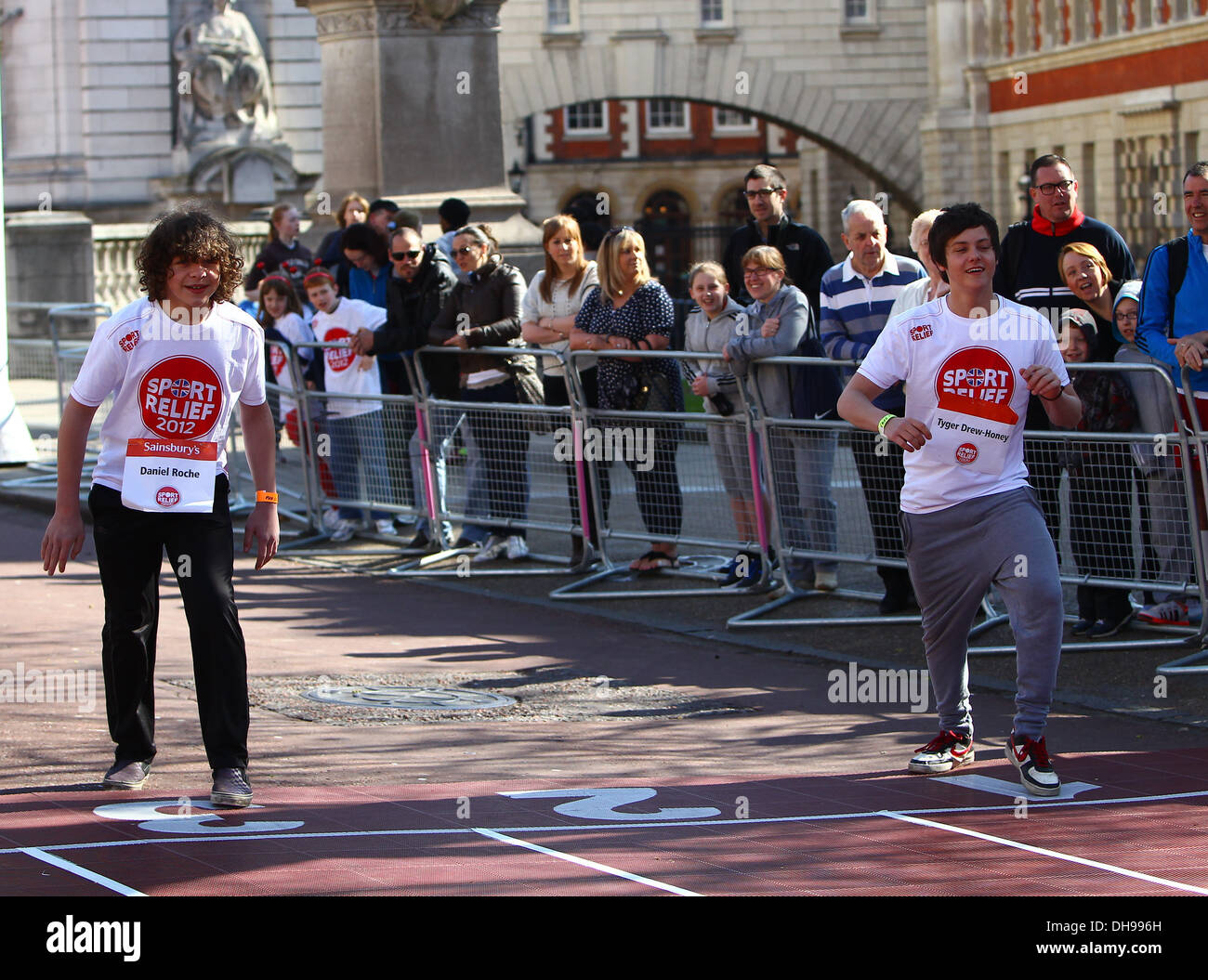 Daniel Roche and Tyger Drew-Honey Sainsbury's Sport Relief Mile 2012 ...