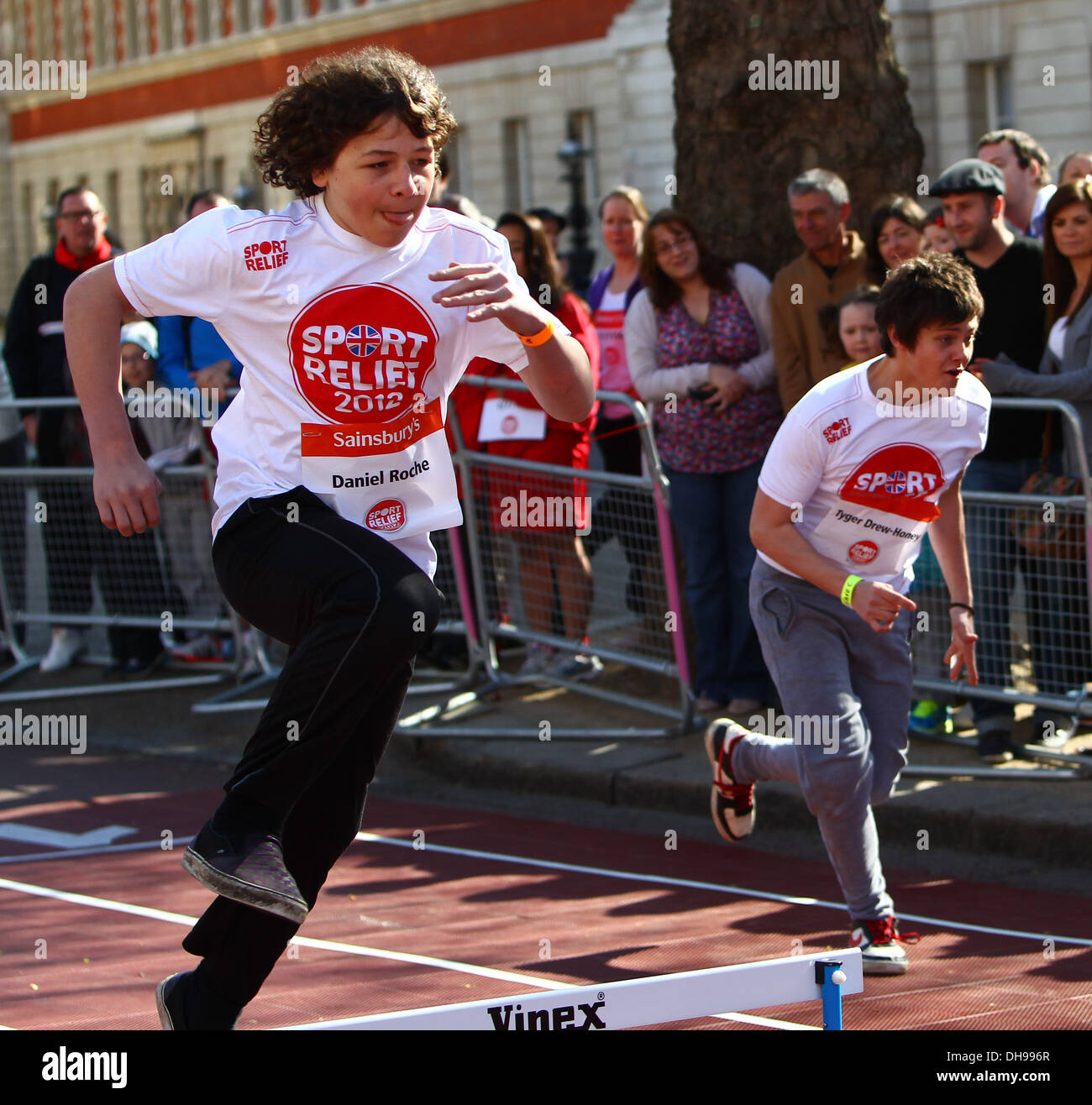 Daniel Roche and Tyger Drew-Honey Sainsbury's Sport Relief Mile 2012 ...