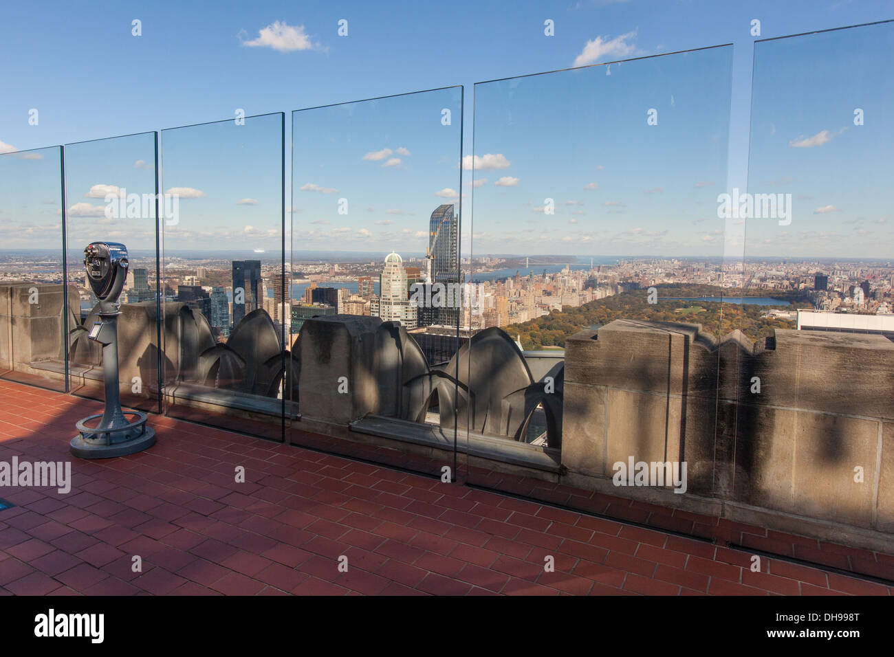 Top of the Rock viewpoint, Rockefeller center, Manhattan, New York City ...