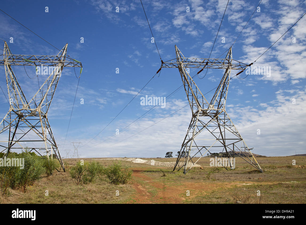 Construction of electricity networks hi-res stock photography and ...